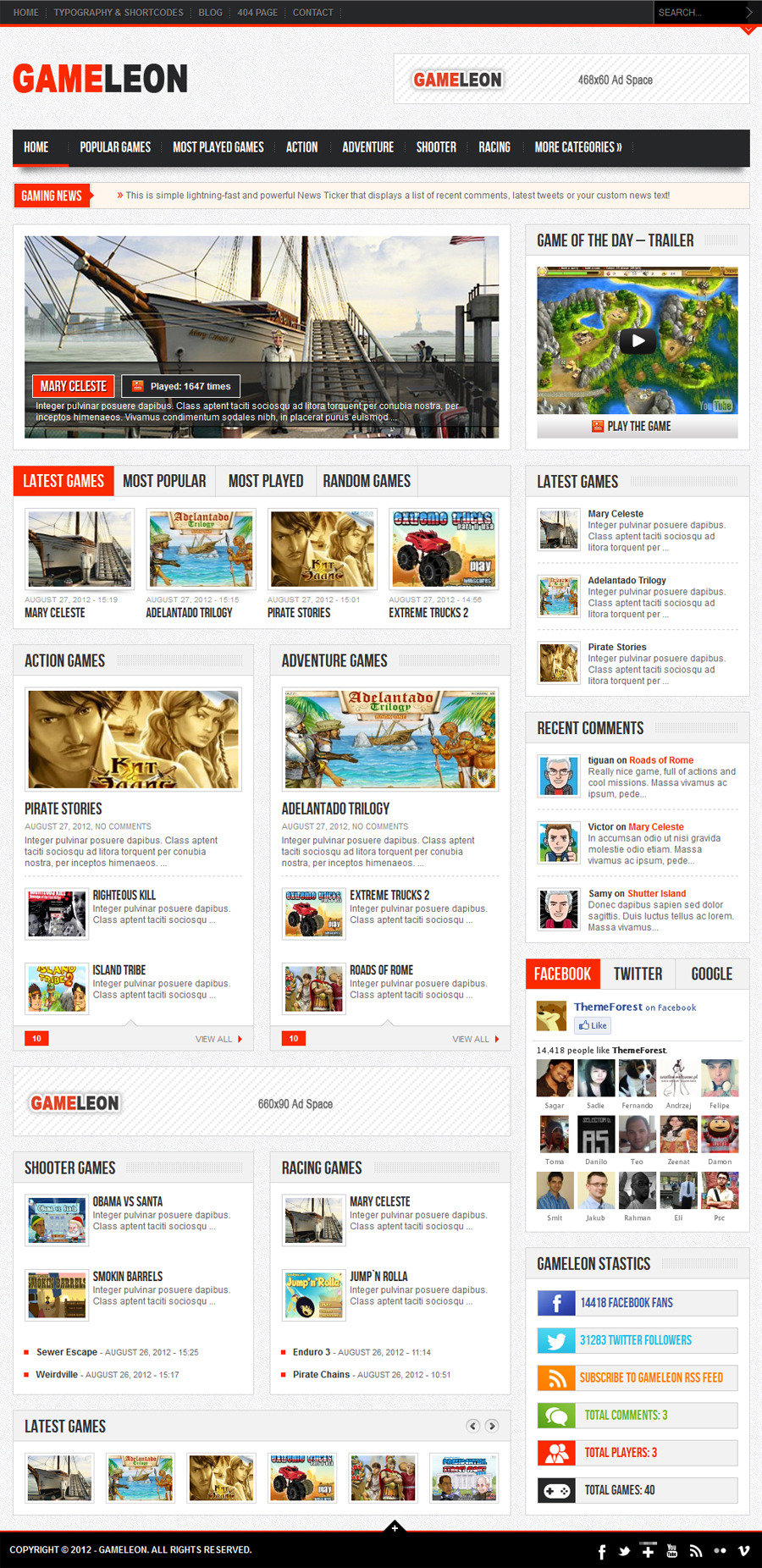 Gameleon - WordPress Arcade Theme » MyArcadePlugin